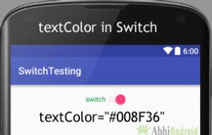 Switch On Off Tutorial With Example In Android Studio Abhi Android