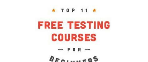 11 Best Free Software Testing Online Courses For Beginners Dev Community