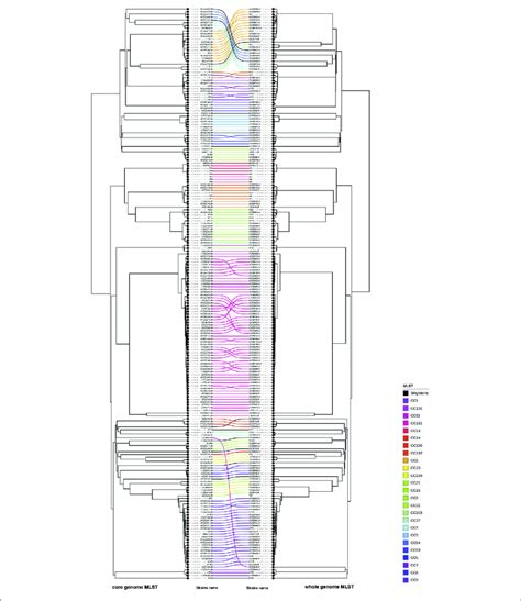 Visual Comparison Of Cgmlst And Wgmlst R Software Was Used To
