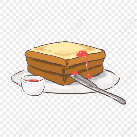 빵 토스트 아침 식사 음식 미식 간식 애프터눈 티 Png 일러스트 무료 다운로드 Lovepik