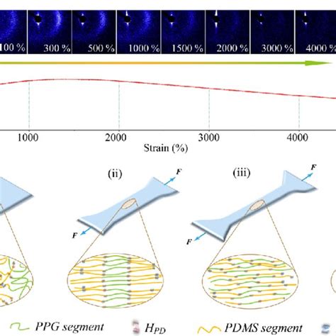 A Selected 2d Saxs Patterns Of The A5−h1−p4 Elastomer Obtained At