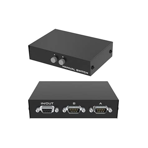 Serial Db9 Pin Rs232 Switcher Sharer Splitter 2 In 1 Out 1
