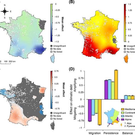 Spatial Variation Of The Mean Effects Of Migration A And Persistence