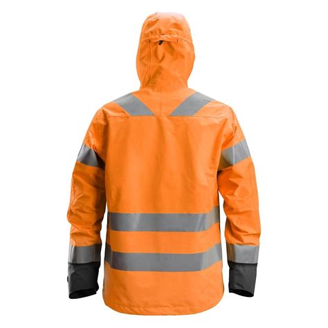 Snickers 1330 Hi Vis Waterproof Shell Jacket Class 3 Fruugo Uk