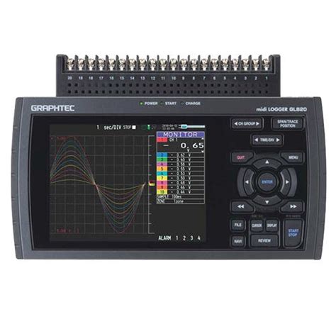 Graphtec GL Ch Portable Midi Logger With Color Display Expandable Up To Channels