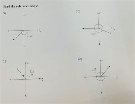 Solved Find The Reference Angle Chegg