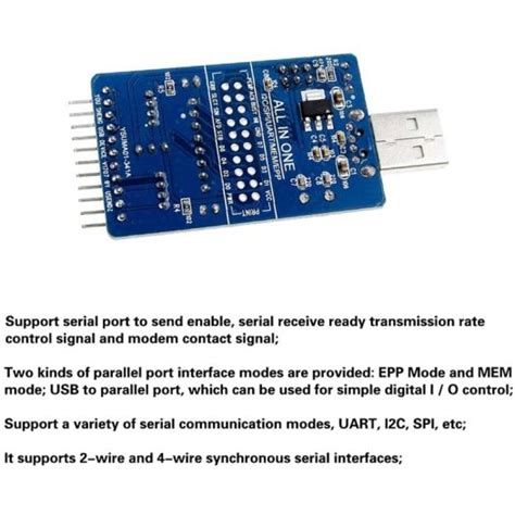 CH341A Serial Port Parallel Port Converter USB To I2C IIC SPI ISP UART