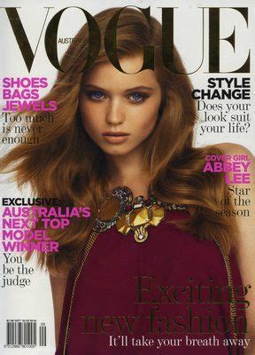 Abbey Lee Vogue Magazine September 2008 Cover Photo Australia