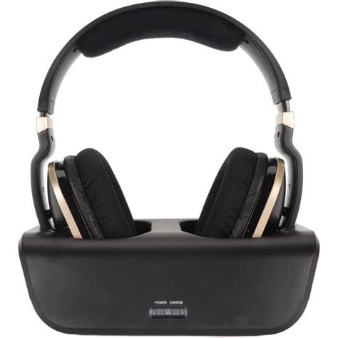 Casque Sans Fil Pour Regarder La T L Vision Avec Station De Charge Metteur G Son St R O
