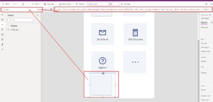 Add CSS Styles To Canvas App Power Apps Use Box Border Shadow For Button Look And Feel