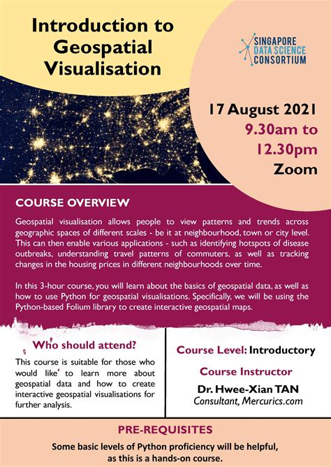 Introduction To Geospatial Visualisation Singapore Data Science