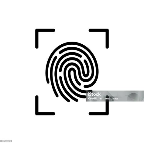 지문 식별 아이콘 지문에 대한 스톡 벡터 아트 및 기타 이미지 지문 감지기 개념 Istock