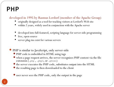 Php Powerpoint Slides Ppt