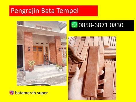 Pengrajin Bata Tempel Bata Tempel Terakota Magelang Tribun Jualbeli