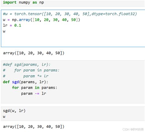 深度学习常用语句for Param In Params问题：为什么修改param之后，params对应元素也随之改变？ Csdn博客