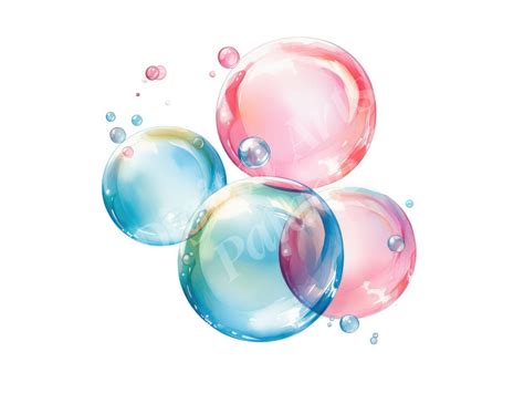 Bubbles Clipart Colorful Bubbles Clipart S Instant Digital