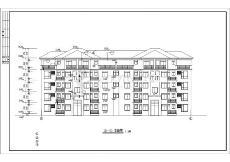 沈阳某居住区2480平米5层框混结构住宅楼全套建筑设计cad图纸居住建筑土木在线