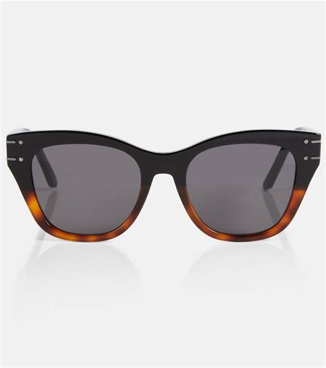 Dior Diorsignature B4i Cat Eye Sunglasses In Brown Lyst