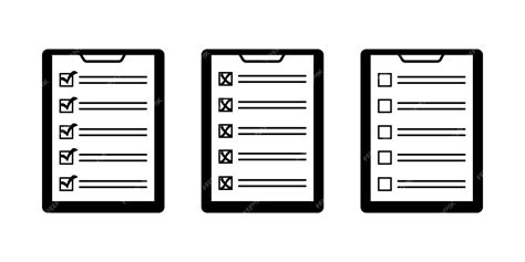 Premium Vector Checklist With Checkmarks And Crosses On Orange Background