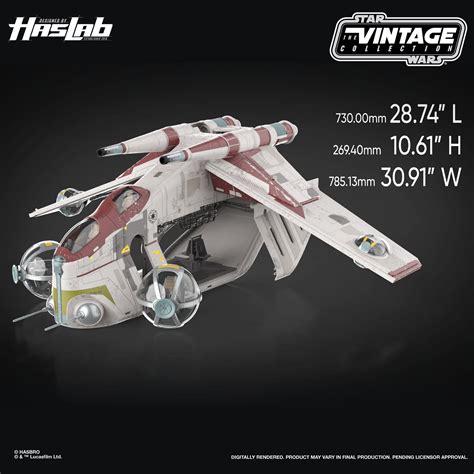 Star Wars The Vintage Collection Republic Gunship Haslab Revealed