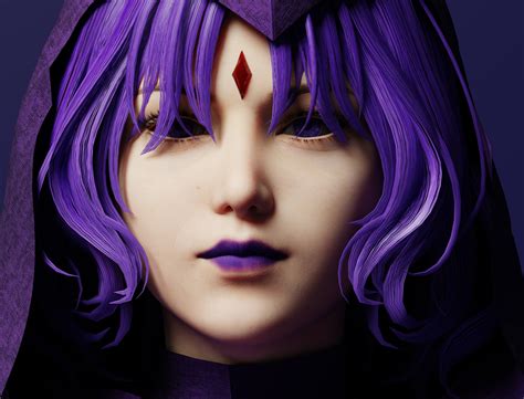Raven Teen Titans 3d Model Rigged Cgtrader