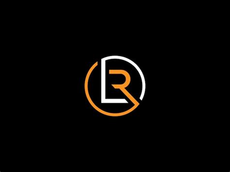 Diseño de logotipo lr Vector Premium
