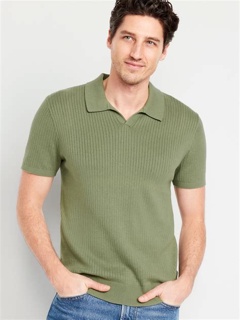 Rib Knit Polo Sweater Old Navy