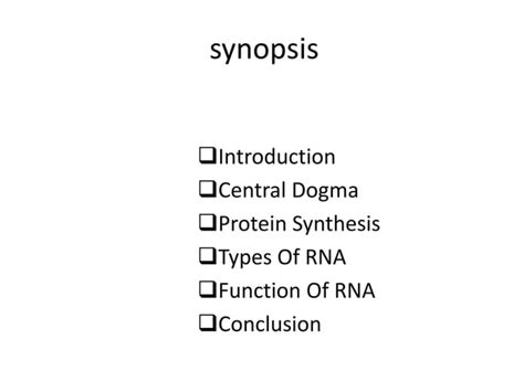 Rna Structure And Function PPTX