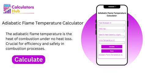 Adiabatic Flame Temperature Calculator Online