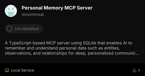 Personal Memory Mcp Server Mcp Ser · Lobehub