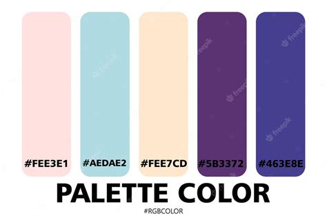 Premium Vector A Collection Of Accurately Color Palettes With Codes Perfect For Use By
