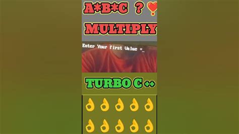 Abc C Language Multiply Program C Programming Turbo C Snow Life Coding