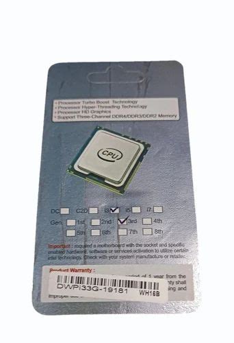 Rd Generation Silver Daichi Computer I Processor Model Name Number WG B At Best Price In
