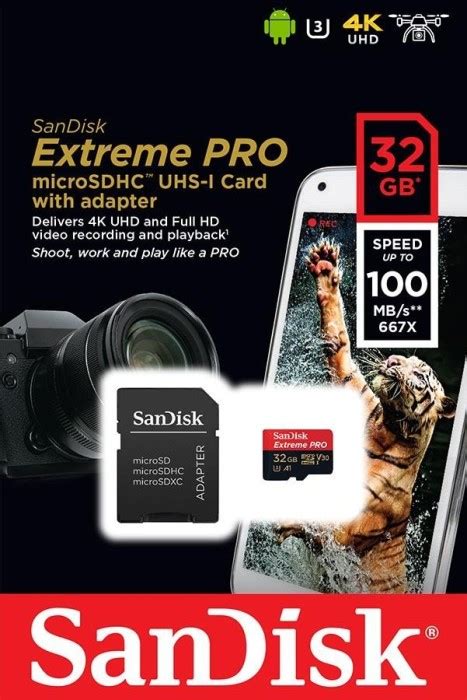 SanDisk Extreme PRO, microSD UHS-I U3, A1, V30, Rev-CG ab € 10,68 (2022 ...