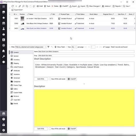 How To Mass Generate Woocommerce Product Descriptions With Store Manager Emagicone
