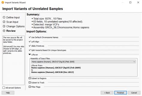 VarSeq Liftover Tool Harmonizing NGS Data