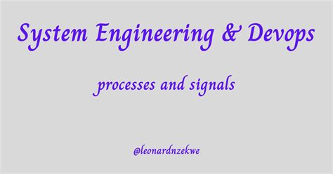 demystifying processes and signals in unix
