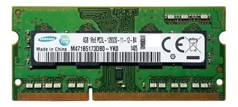 Memoria Ram Ddr3 4gb Sodim Samsung M471b5173db0 Yk0 Mercadolibre