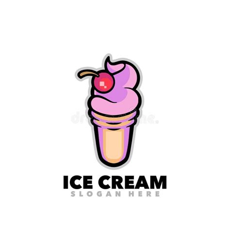 Ice Cream Simple Stock Vector Illustration Of Cartoon 285286538