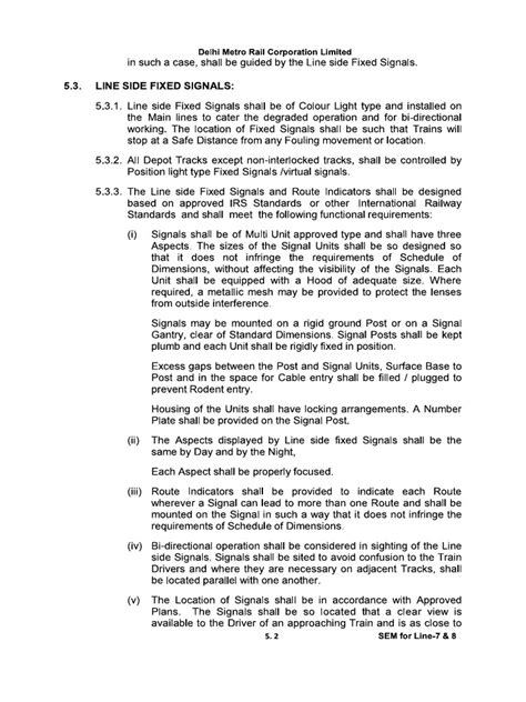 Sighting Distance Of Fixed Signal From Train Pdf