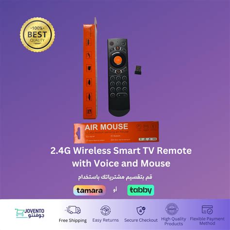 24g Wireless Smart Tv Remote With Voice And Mouse Jovento
