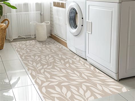 Alfombra De Vinilo Zorana 50x140 Cm Pvc Antideslizante Lisa Impresa