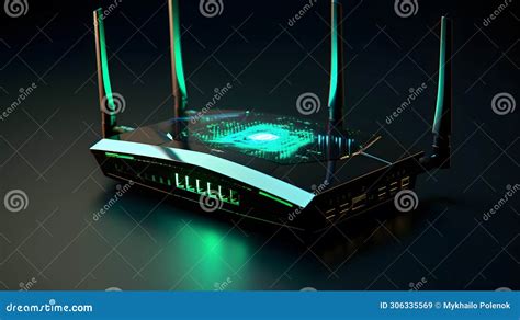 Modern Wi Fi Router Neural Network AI Generated Stock Image Image Of Device Mobile 306335569