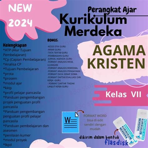 Jual MODUL AJAR AGAMA KRISTEN KURIKULUM MERDEKA KELAS VII SMP Shopee Indonesia