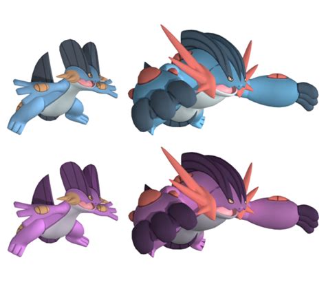 Swampert Pokemon Free 3d Model Dae Fbx Free3d