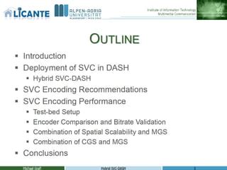 Evaluation Of Hybrid Scalable Video Coding For Based Adaptive Media Streaming With High