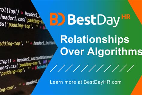 Relationships Over Algorithms Bestdayhr