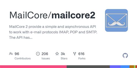 Github Mailcoremailcore2 Mailcore 2 Provide A Simple And