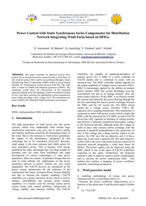 pdf power control with static synchronous series … control with