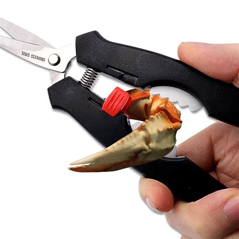 Seafood Lobster Shears Crab Scissors Stainless Steel With Plastic